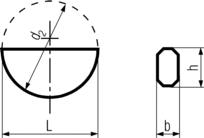 DIN 6888 Woodruff Key - Fuller Fasteners : Fuller Fasteners